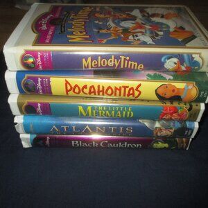 Disney | Media | Amazing Disney Vhs Bundle Of 5 Tapes With Clamcases ...